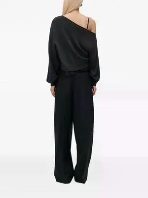 Alexander Wang Off-shoulder Lace-trim Sweater