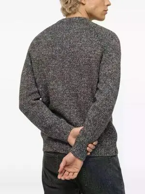 Karl Lagerfeld Melange-knit Raglan-sleeve Sweater