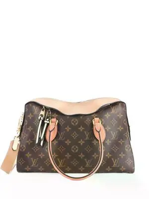 LOUIS VUITTON Tuileries Handbag Monogram Canvas With Leather Satchel