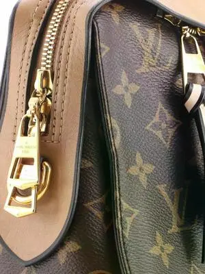 LOUIS VUITTON Tuileries Handbag Monogram Canvas With Leather Satchel