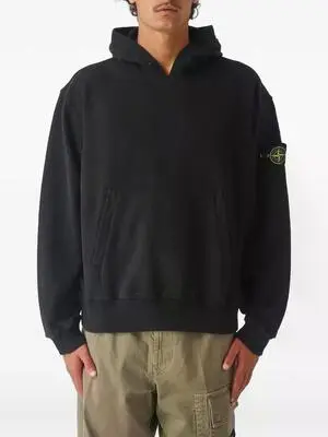 Stone Island 6100023 Brushed Organic Cotton Fleece - Black