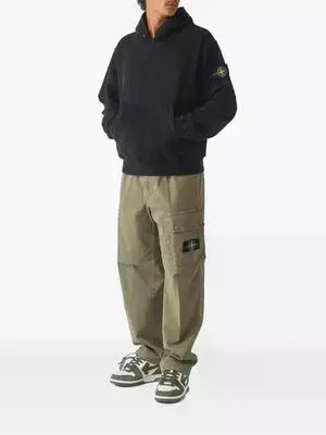 Stone Island 6100023 Brushed Organic Cotton Fleece - Black