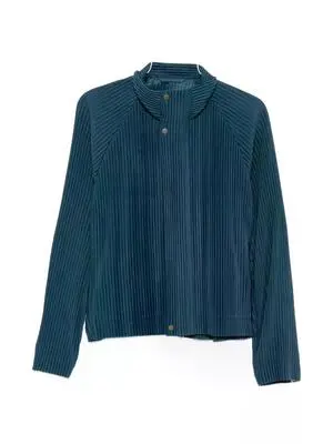 Issey Miyake Pleated High-neck Jacket