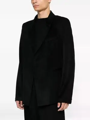 Frenckenberger Peak-lapel Suit Blazer - Black