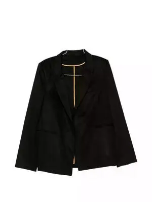 Frenckenberger Peak-lapel Suit Blazer - Black