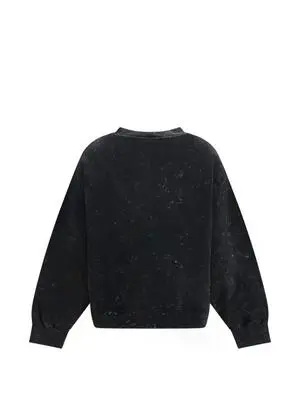 GANNI Teddy-print Cotton Sweatshirt