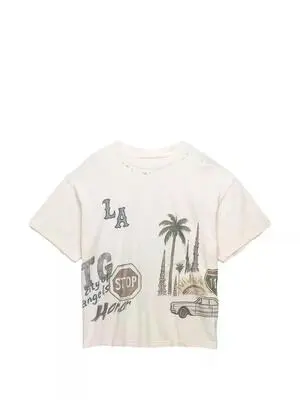 HONOR THE GIFT All Over Los Angeles Graphic-print T-shirt - Neutrals