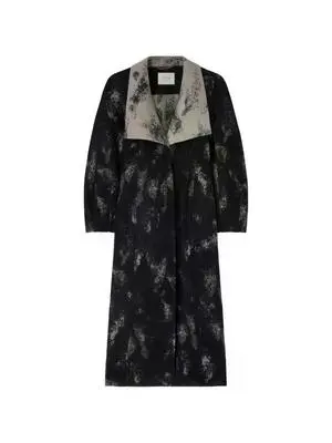 RETORI Hourglass Jacquard Coat - Black