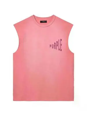 PURPLE BRAND Amplified Logo-print Tank Top