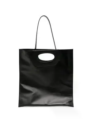 GHERARDINI Leather Tote Bag - Black