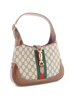 Gucci Jackie 1961 Gg Coated Canvas Small Hobo Bag