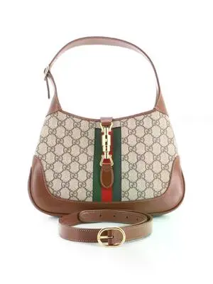 Gucci Jackie 1961 Gg Coated Canvas Small Hobo Bag