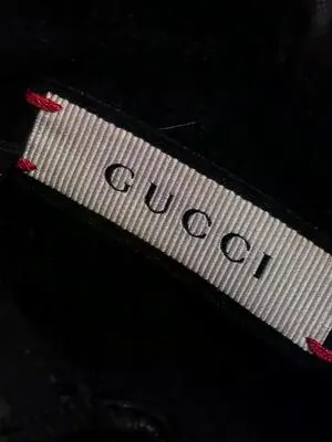 Gucci Leather Snake-embossed Gloves