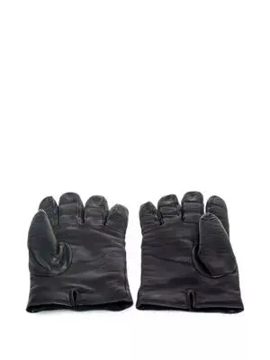 Gucci Leather Snake-embossed Gloves