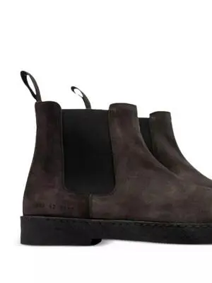 COMMON PROJECTS Suede Chelsea Boots - Brown
