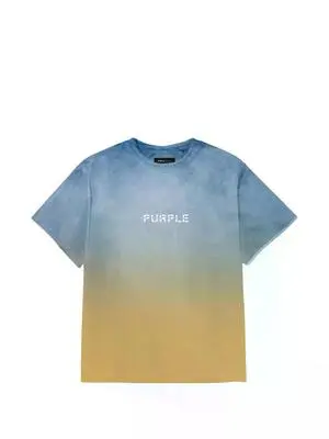 PURPLE BRAND Gradient-effect Logo-print T-shirt