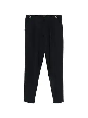 CELLAR DOOR Leo T Pleated Straight-leg Trousers - Blue