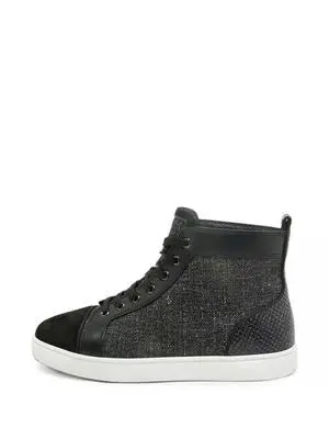 CHRISTIAN LOUBOUTIN Louis Orlato Python-embossed Sneakers