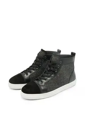 CHRISTIAN LOUBOUTIN Louis Orlato Python-embossed Sneakers