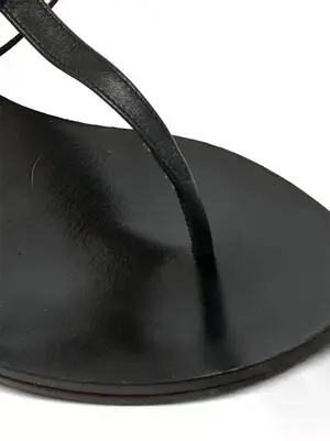 Gucci Double G Thong Flat Sandals - Black