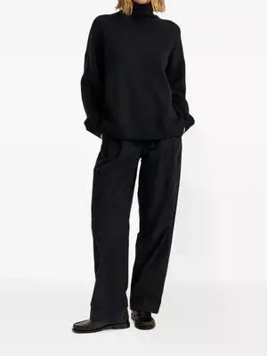 Chinti & Parker Elbow-patch Roll-neck Sweater