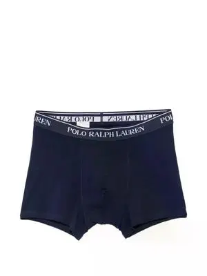 Polo Ralph Lauren Logo-waistband Three-pack Boxers - Blue