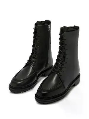 AeydĒ Tate Lace-up Apron-toe Boots