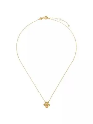 Tory Burch Forget Me Not Clover Pendant Necklace