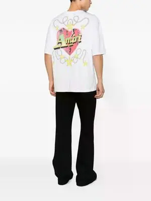 Amiri Logo-embroidered Raglan-sleeve Sweater - Blue