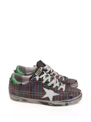 GOLDEN GOOSE Superstar Checkered Lace-up Sneakers