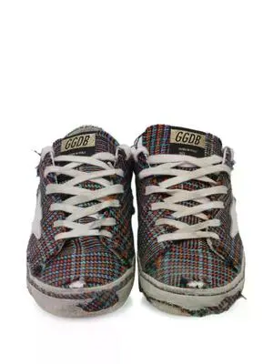 GOLDEN GOOSE Superstar Checkered Lace-up Sneakers