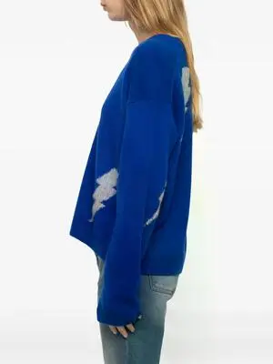 Zadig&Voltaire Cashmere Lightning Bolt Knit