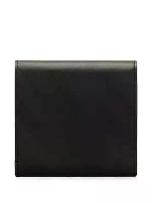 AMI Paris Paris Paris Cowhide Leather Compact Wallet