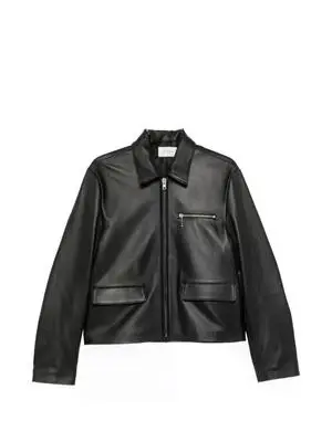 SECOND / LAYER Solo Leather Jacket - Black