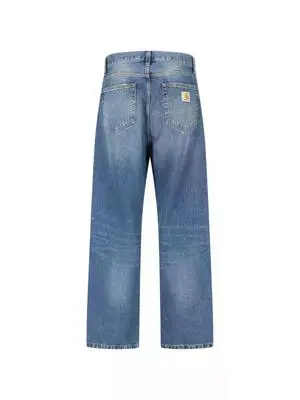 Carhartt Work In Progress Single Knee Paint-splatter Faded-effect Jeans