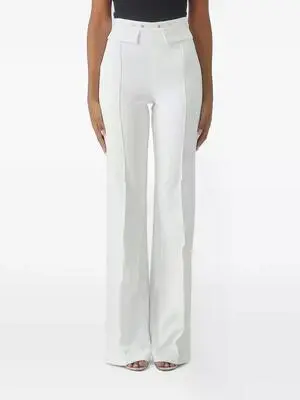Elisabetta Franchi Ruffle-trim Flared Trousers