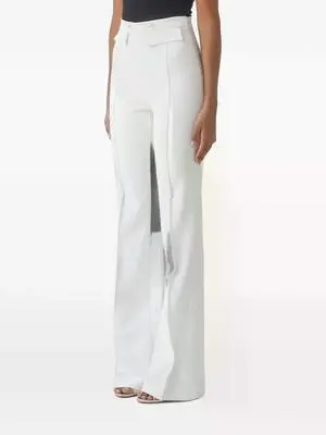 Elisabetta Franchi Ruffle-trim Flared Trousers