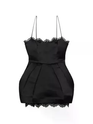 Blumarine Lace-trim Balloon Mini Dress