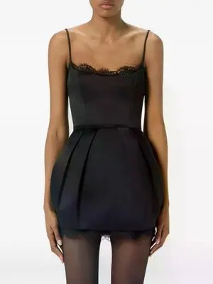 Blumarine Lace-trim Balloon Mini Dress