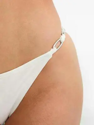 Michael Kors Chain-link Bikini Bottoms - White