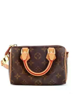 LOUIS VUITTON Speedy Bandouliere Nm Monogram Nano - Brown