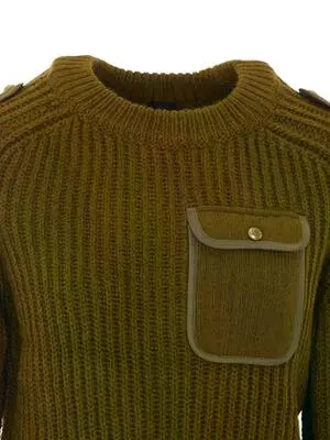 Pinko Ribbed Sweater With Small Pocket