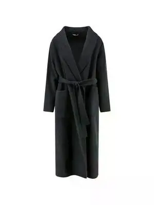 HEVO Belted Shawl-lapel Coat