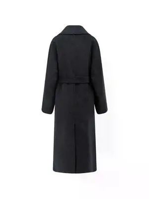 HEVO Belted Shawl-lapel Coat