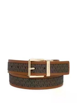 Michael Kors Logo-print Reversible Belt - Brown