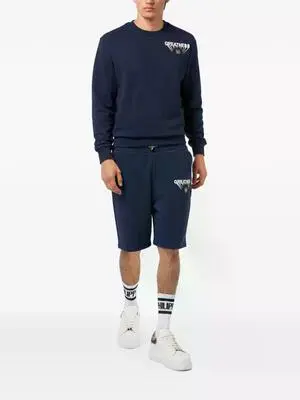 Philipp Plein Fleece Shorts With Logo Detail