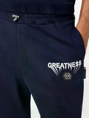 Philipp Plein Fleece Shorts With Logo Detail