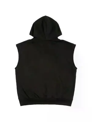 SP5DER Rhinestone Embellished Sleeveless Hoodie