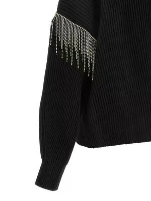 Sportmax Rhinestone-fringe Cardigan