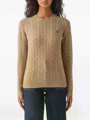 Polo Ralph Lauren Cable-knit Wool-cashmere Sweater - Neutrals
